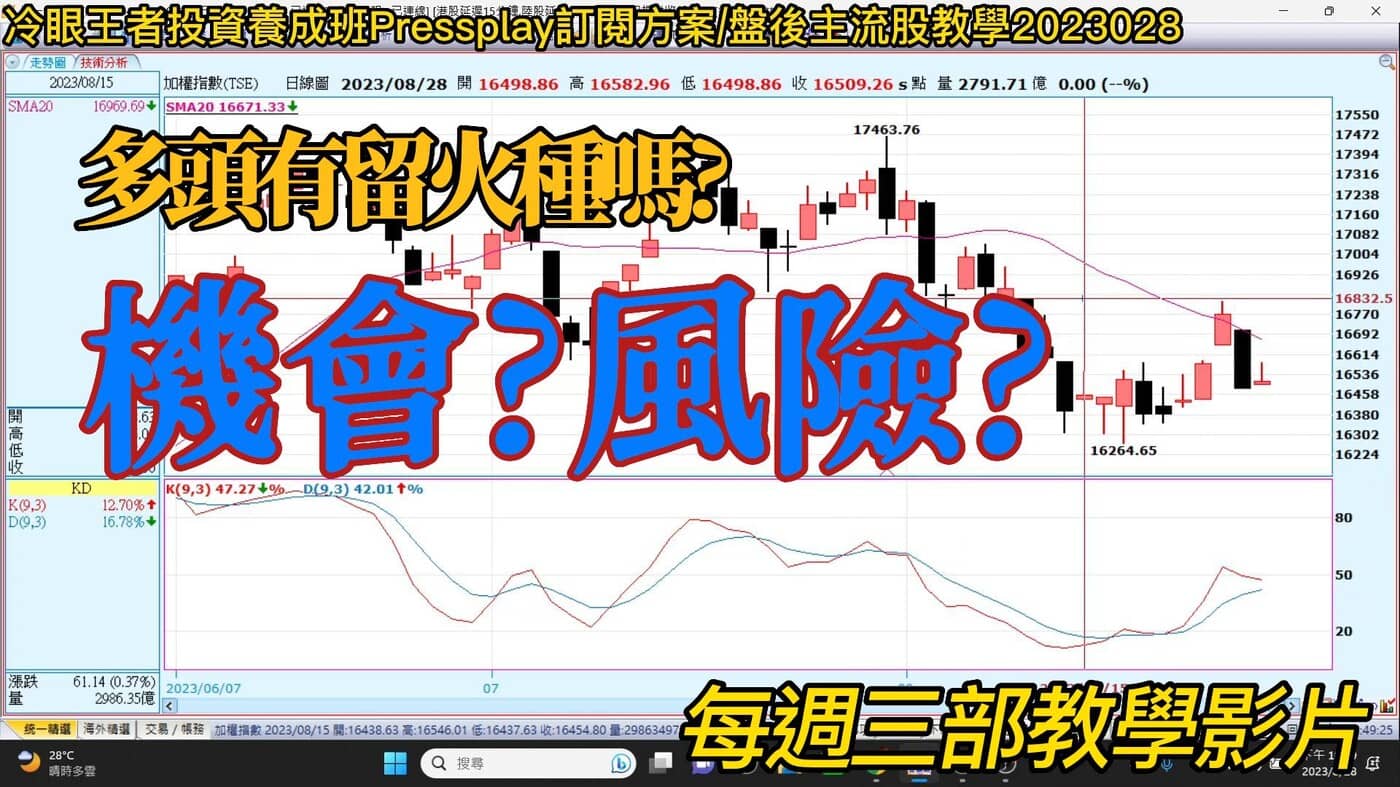 【盤後主流股教學20230828】主流股整理！ - PressPlay Academy