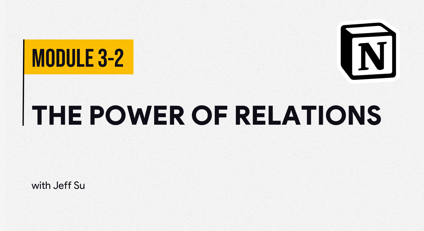 Course Preview - The Power of Relations